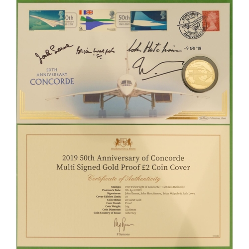 A 2019 50th Anniversary of Concorde Multi Sign Gold Proof £2... | Barnebys