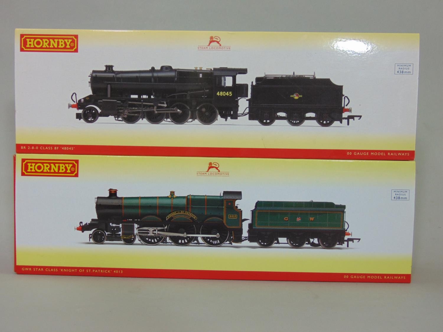 2 boxed Hornby locomotives with tenders: R3564 BR -8-0 class 8F '48045 ...