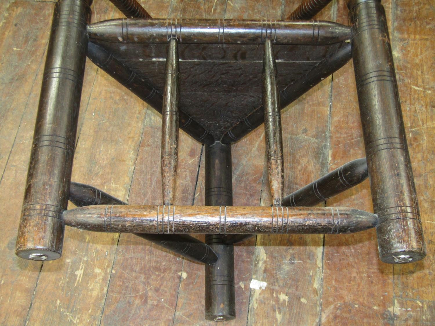 Antique turners chair of usual form with - auctions & price archive