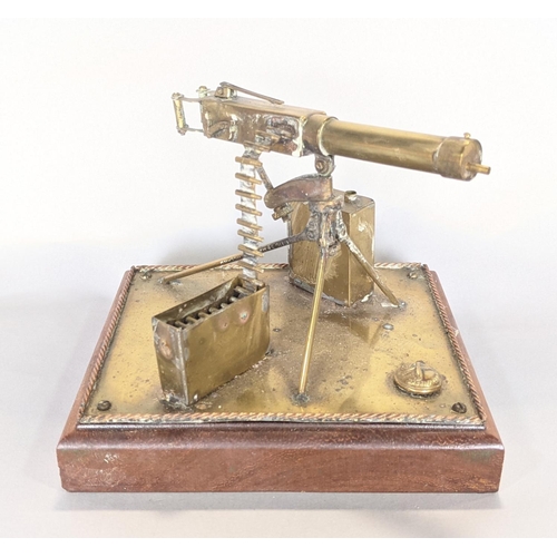 Trench Art Interest - military interest: a detailed brass mo... | Barnebys