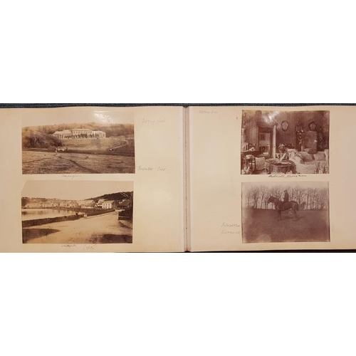 Fine family album of Lord Fermoy with gilt coronet on cover. Numerous ...