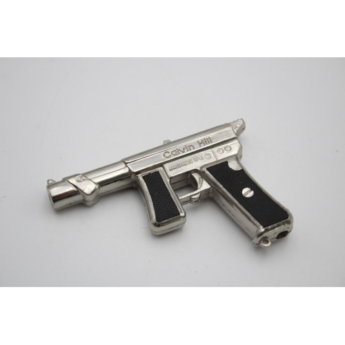 9 x Assorted Gun Shaped Cigarette LIGHTERS Inc Vintage, 007, Miniature Etc