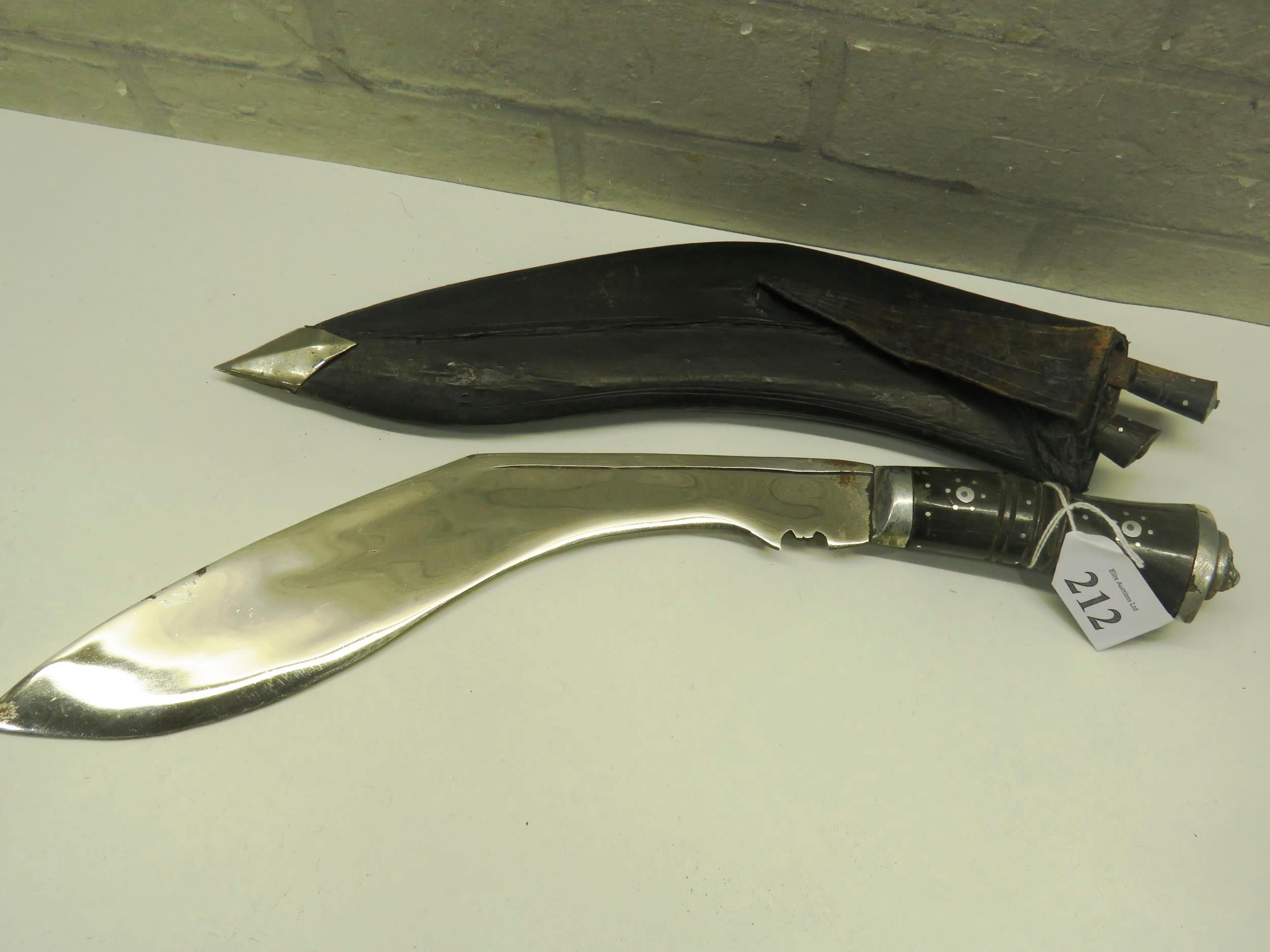 15" KUKRI INDIAN KNIFE WITH KARDA AND CHAKMAK