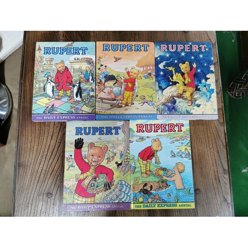 Collection of Rupert Bear annuals from 1970's in good order | Barnebys