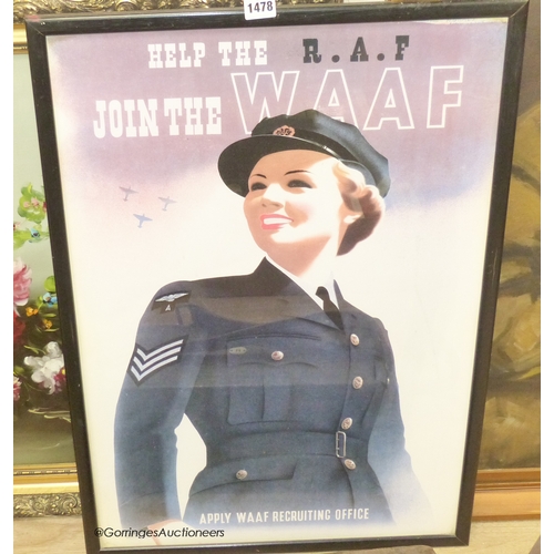 An Abram Games RAF recruitment poster Help RAF, join the WAA... | Barnebys