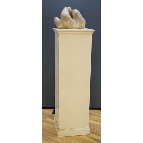 Wilby Hart, alabaster sculpture, abstract form, W. 33cm. H 3... | Barnebys