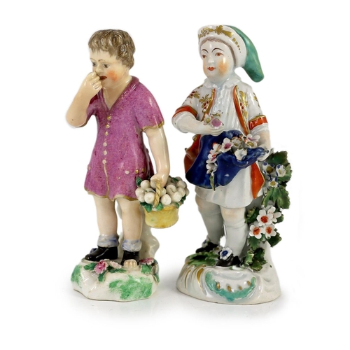 A Rockingham porcelain figure of a beggar boy, c.1830 and a ... | Barnebys