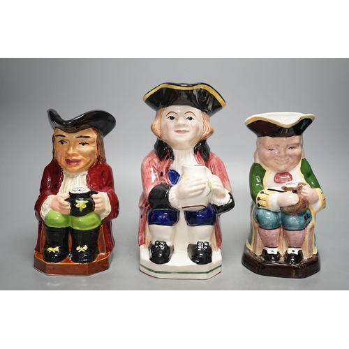 Ten various pottery Toby jugs, including 3 musical, tallest ... | Barnebys