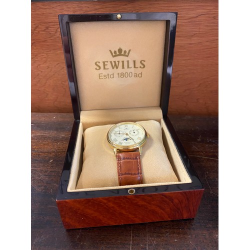A Sewills Millenium Limited Edition wristwatch, with 9ct gol... | Barnebys
