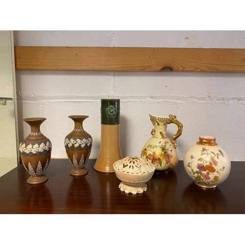 A late 19th century Locke & Co Worcester blush ivory pot pou... | Barnebys