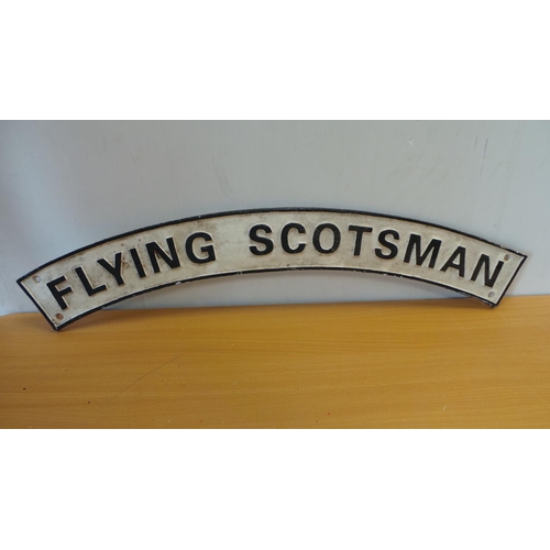 Flying Scotsman Cast Iron Sign | Barnebys
