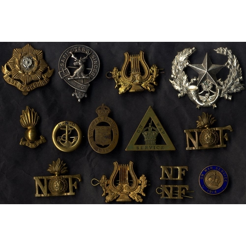 WWI three different on war service badges dated 1914 (blue e... | Barnebys