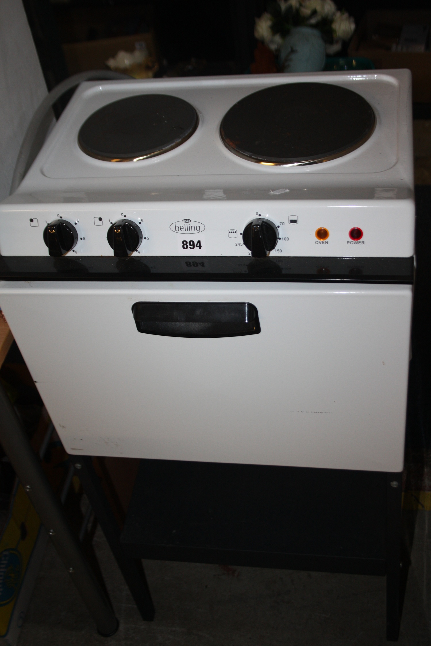 Baby Belling cooker on stand