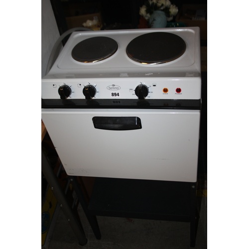 Baby Belling cooker on stand