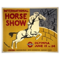 London Underground Poster Clodagh Sparrow Epsom Horse Racing. Original ...