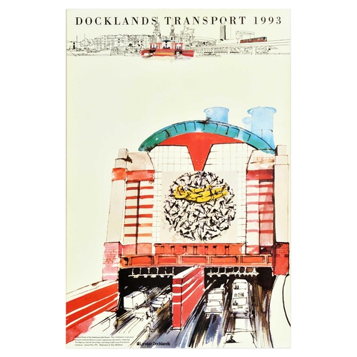 Travel Poster Docklands London Transport DLR Limehouse. Original ...