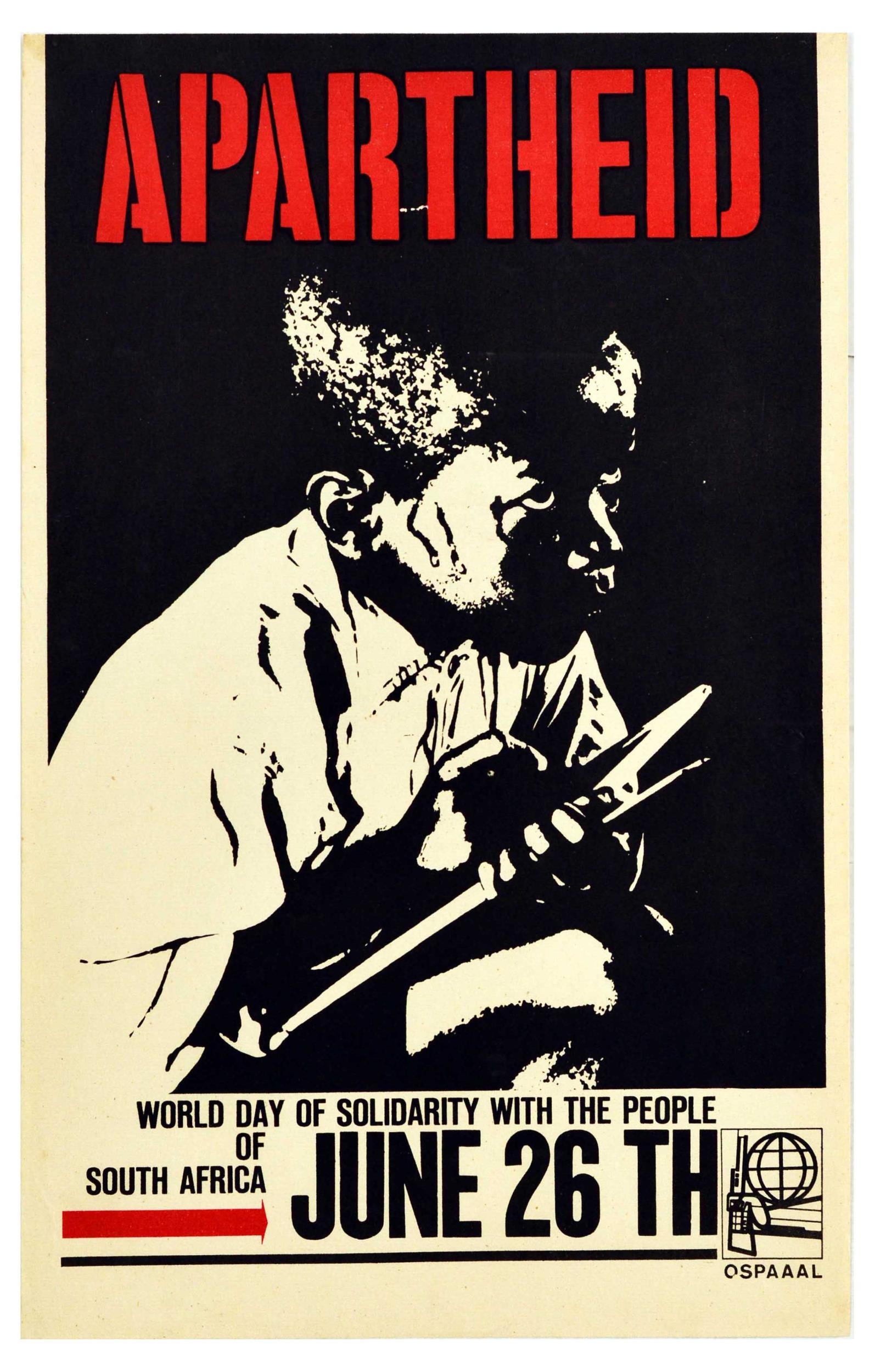 Propaganda Poster OSPAAAL Apartheid South Africa Racism. Original ...