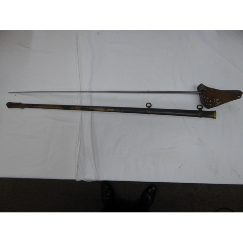 Edwardian army officer's sword with pierced hand guard, etch... | Barnebys