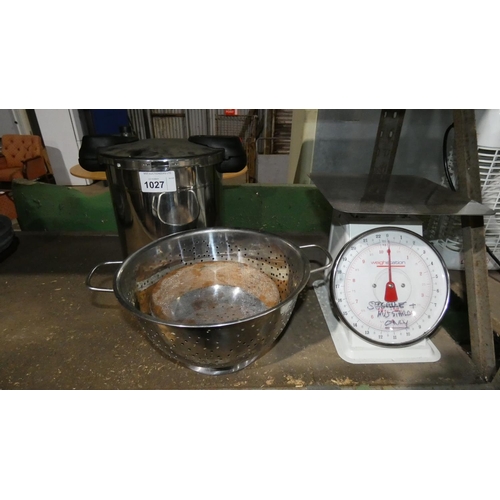 A quantity of various catering related items including a stainless ...
