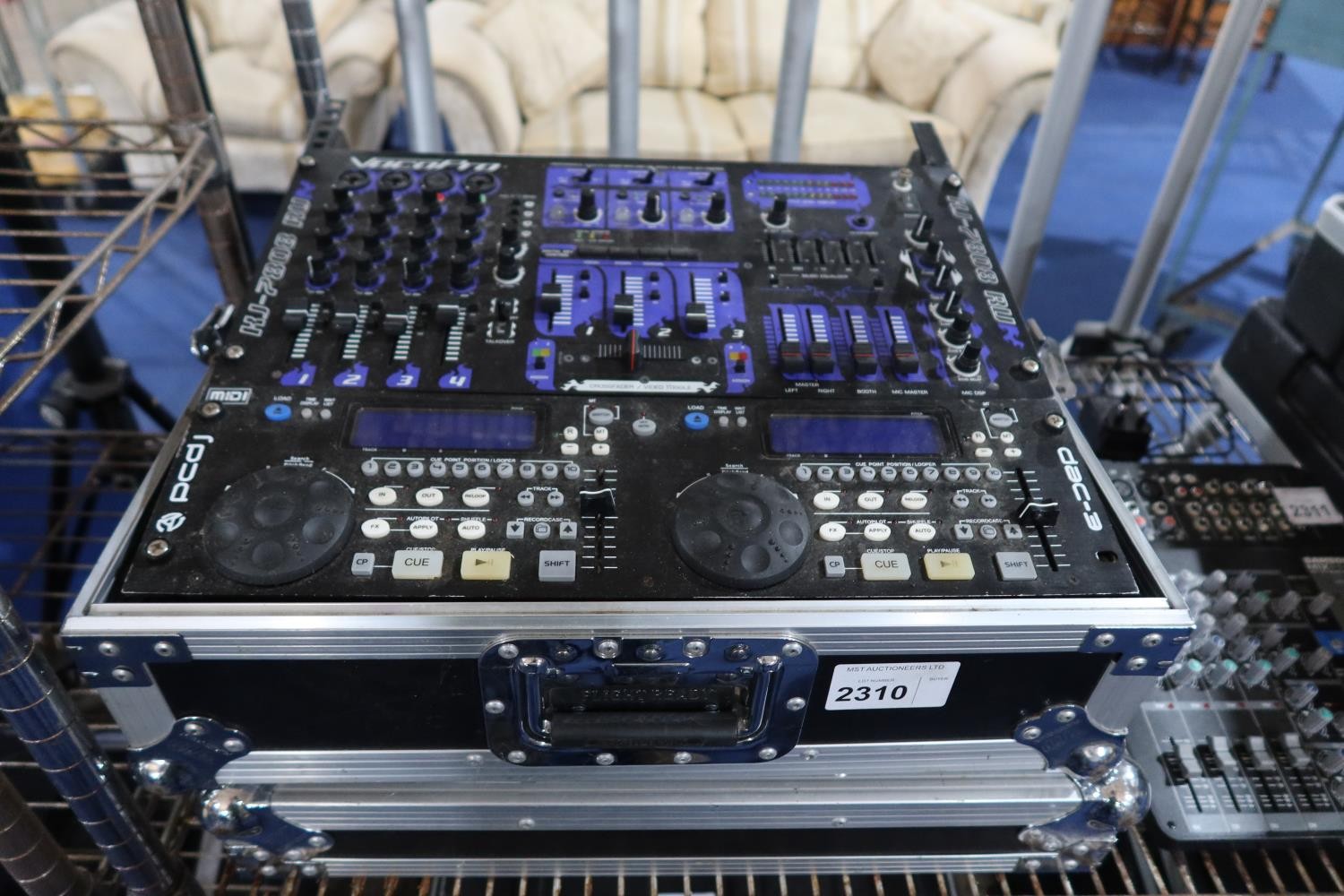 1 x Voco Pro professional KJ/DJ/VJ mixer type KJ-7808 RV and 1 x PCDJ ...