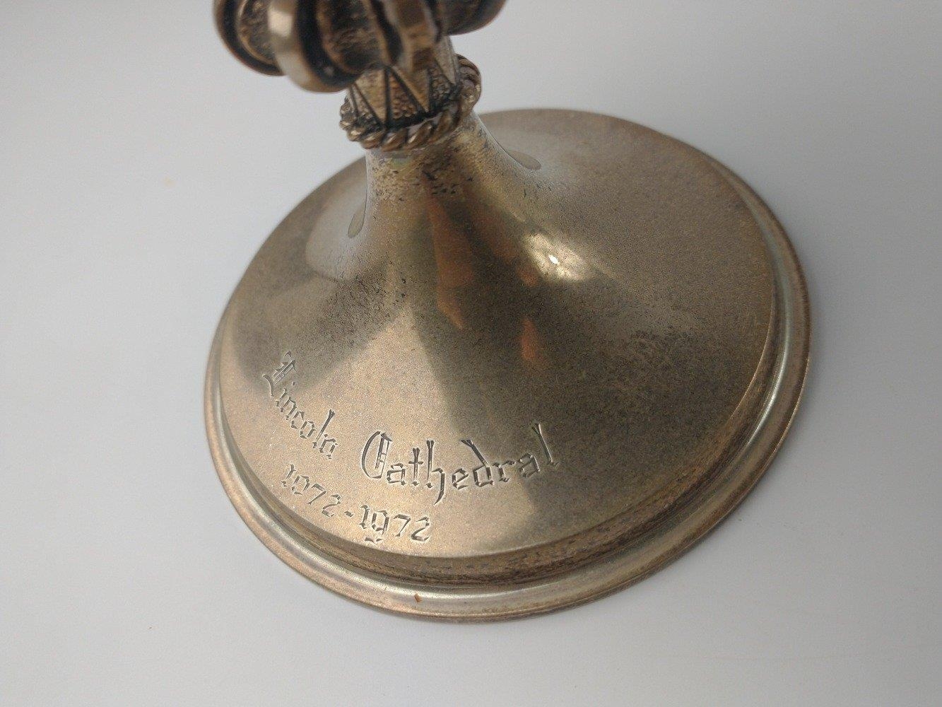 A Birmingham silver hallmarked 1972 small CHALICE by silversmith ALBERT ...