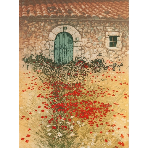 SIMON BULL ARTIST SIGNED LIMITED EDITION AQUATINT ‘Poppy Fi... | Barnebys