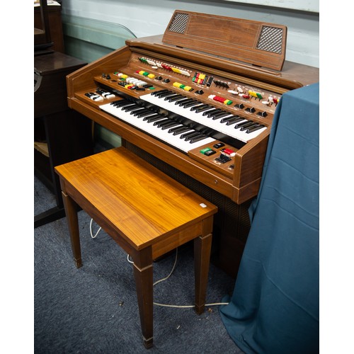YAMAHA 'ELECTONE' ELECTRONIC ORGAN, MODEL C605 with two tier... | Barnebys