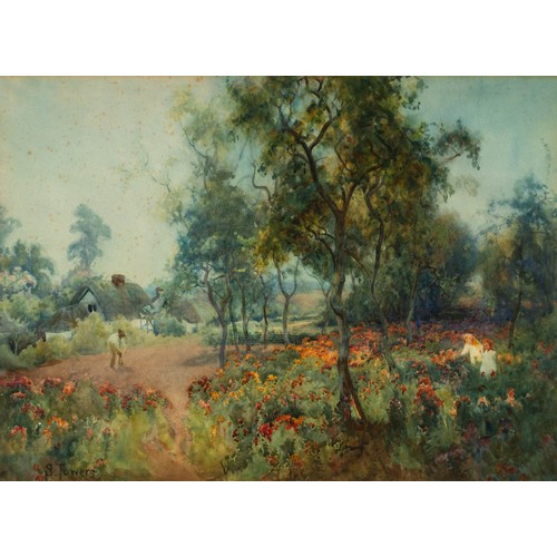 SAMUEL TOWERS (1862-1943) WATERCOLOUR DRAWING Man digging,... | Barnebys