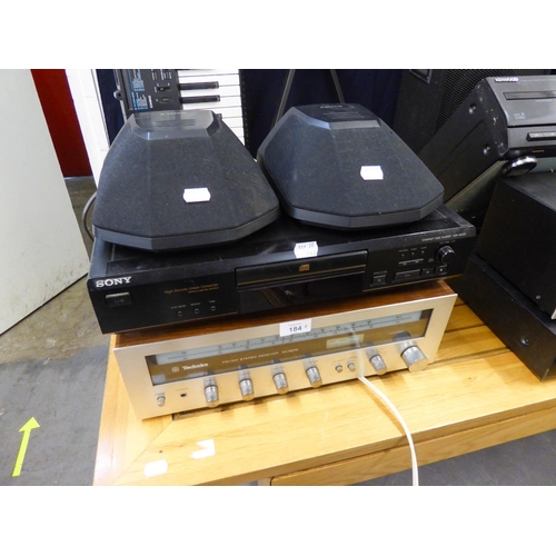 A SONY CDP-XE 220 CD PLAYER AND A TECHNICS SA-5070 FM/AM STE... | Barnebys