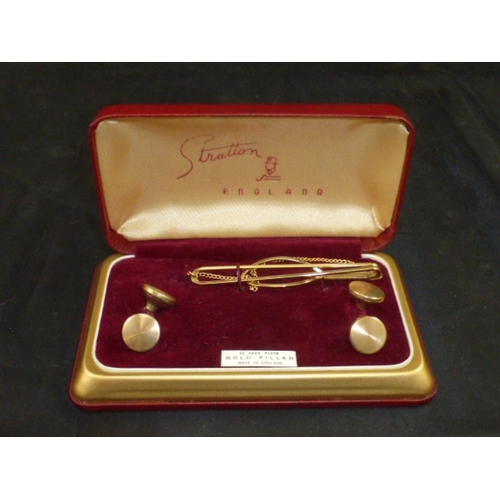 Stratton Tie Pin and Cufflink Set
