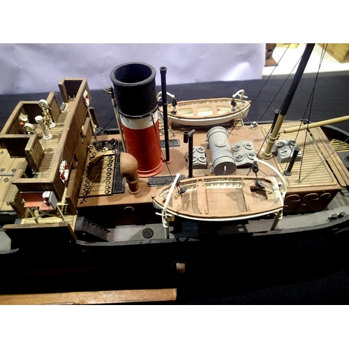 Kit built plastic model of single hatch coaster SS Talacre, suitable ...