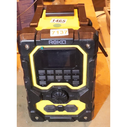 Reka rugged DAB radio. Not available for in-house P&P, conta... | Barnebys