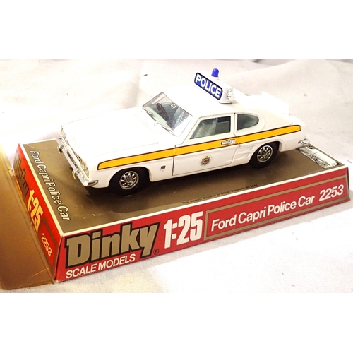Dinky Toys 2253, Ford Capri Police car. 1/25 scale. In excel... | Barnebys