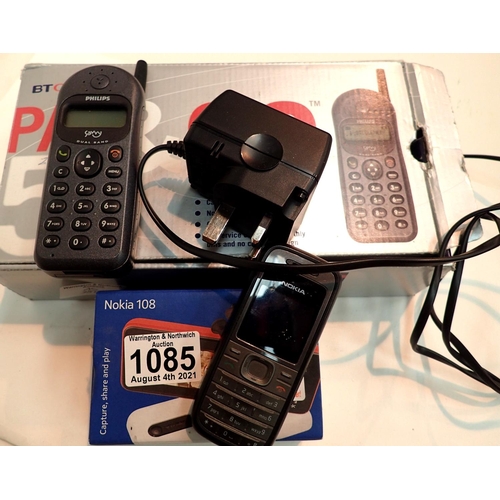Boxed BT Cellnet pay as you go mobile phone and a Nokia 108 ... | Barnebys