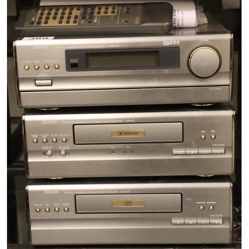 Denon D-90 three part stacking stereo system, with remote. N... | Barnebys