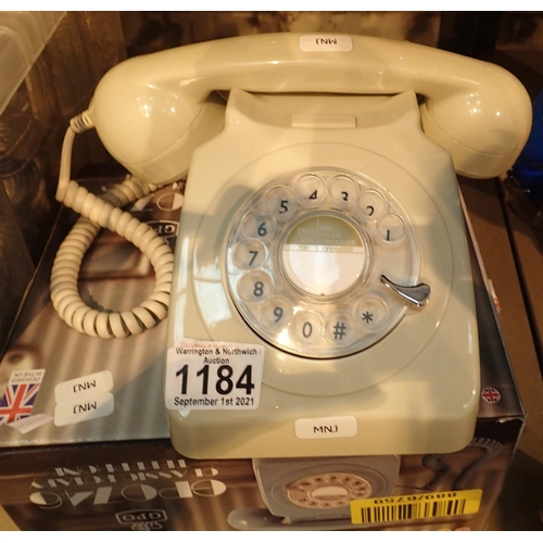 Ivory, GPO746 Retro rotary telephone replica of the 1970s cl... | Barnebys