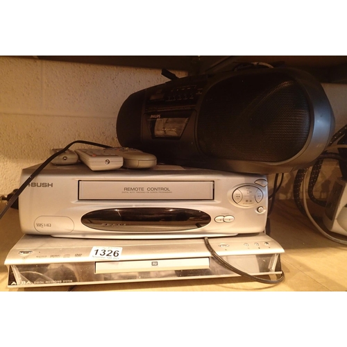 Bush VHS cassette player, Alba CD player and a Philips boomb... | Barnebys