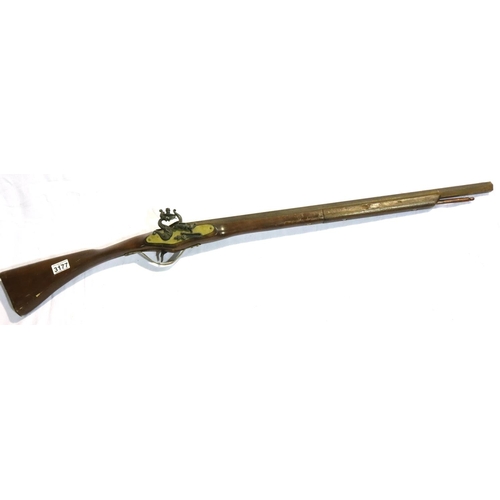 19th century non-firing homemade flintlock rifle. Not availa... | Barnebys