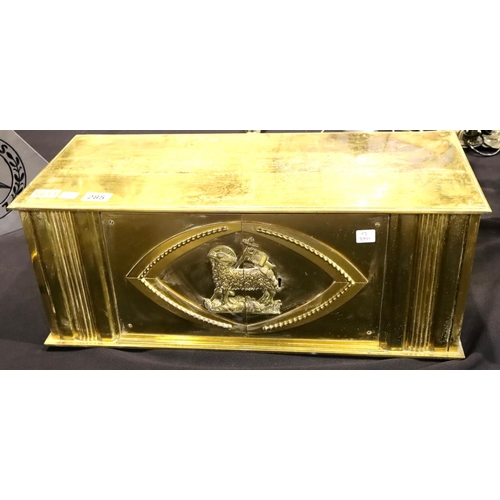 Brass two door locking tabernacle safe (removed from closed ... | Barnebys