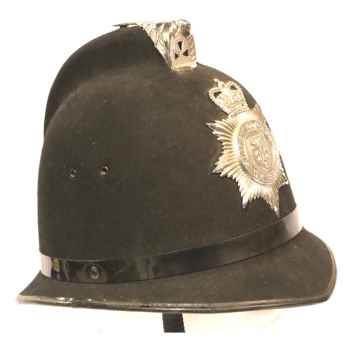 Cheshire Constabulary; a 1950s Police Constables helmet, mar... | Barnebys
