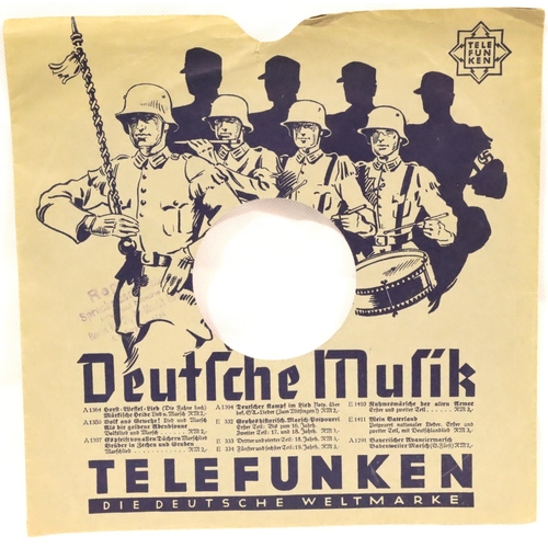 Rare 78 RPM WWII period Nazi record cover with Wehrmacht mat... | Barnebys
