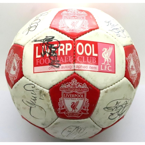 Liverpool FC official autographed football circa 2005. P&P Group 2 (£18 ...