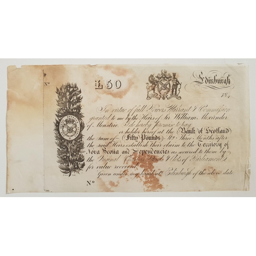 VICTORIAN PROMISSORY NOTE FOR FIFTY POUNDS issued by The Ban... | Barnebys