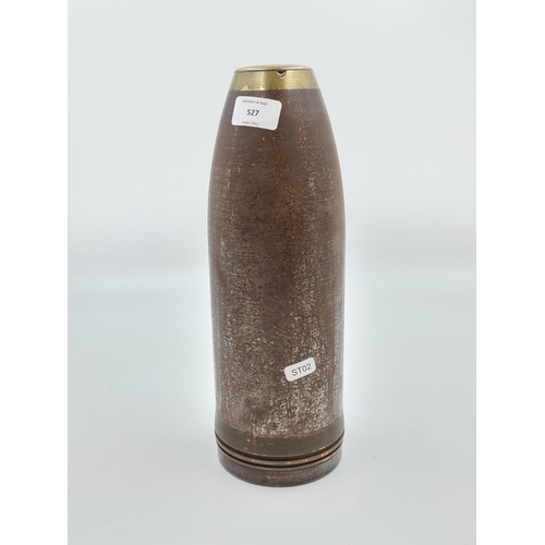 A believed WWI British military mortar shell with broad arro... | Barnebys