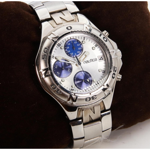 Nautical Gentleman's Chronograph Wristwatch with Date Apertu... | Barnebys