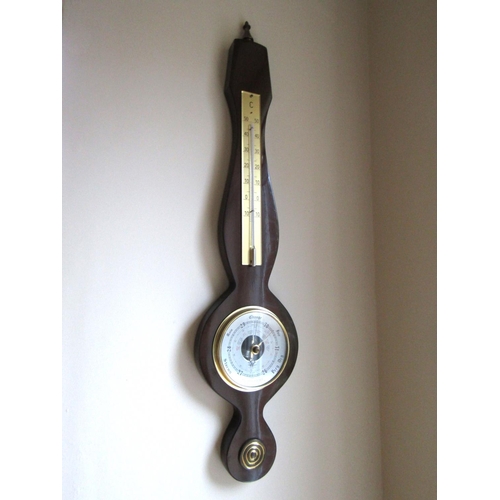 Wall Mounted Barometer with Engraved Steel Dial Approximatel... | Barnebys