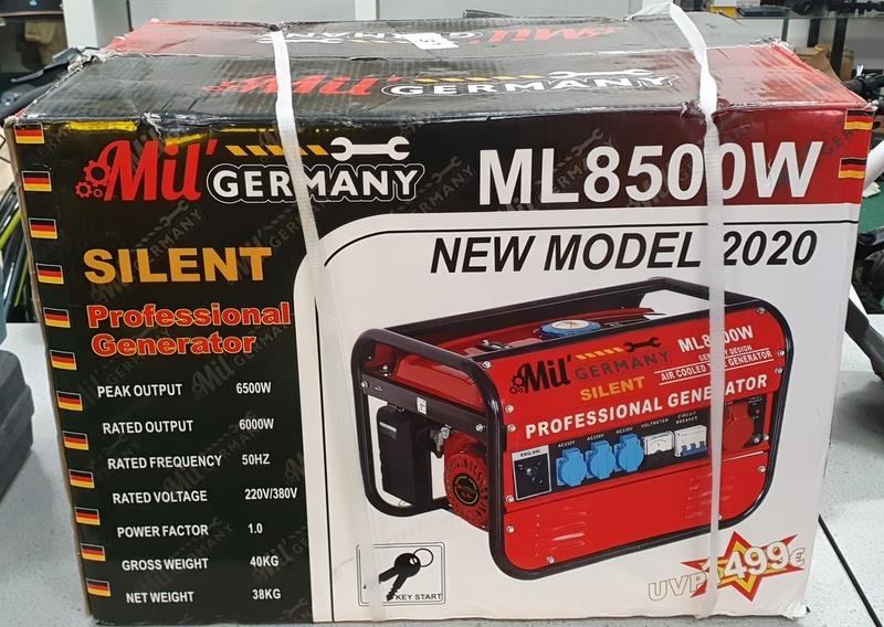 Mil Germany ML8500W Professional Generator 2020 model, new in box (REF 45).