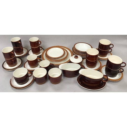 Poole pottery collection of “Chestnut Brown” dinnerware appr... | Barnebys