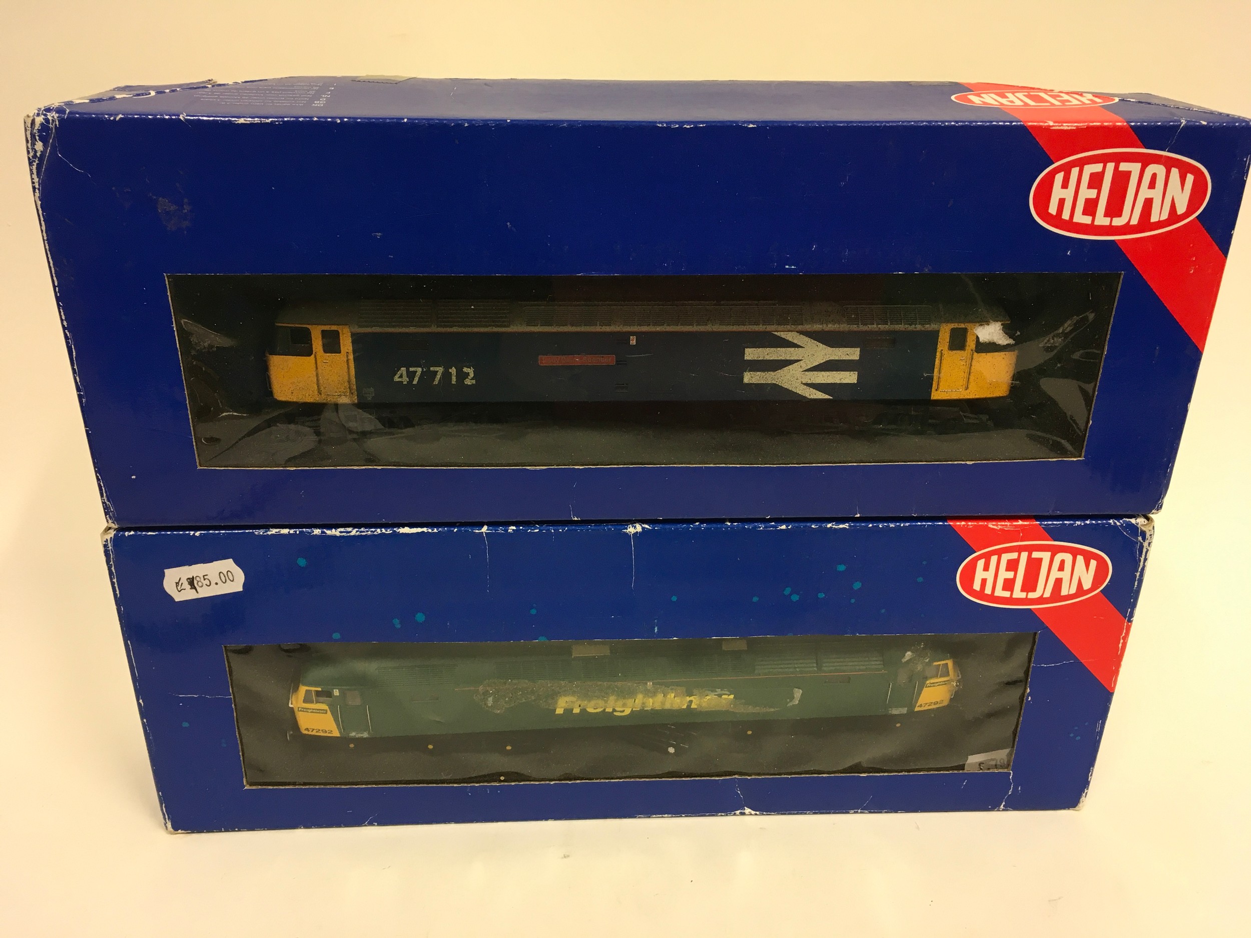 2 Heljan locomotives: Class 47 47292 in - auctions & price archive