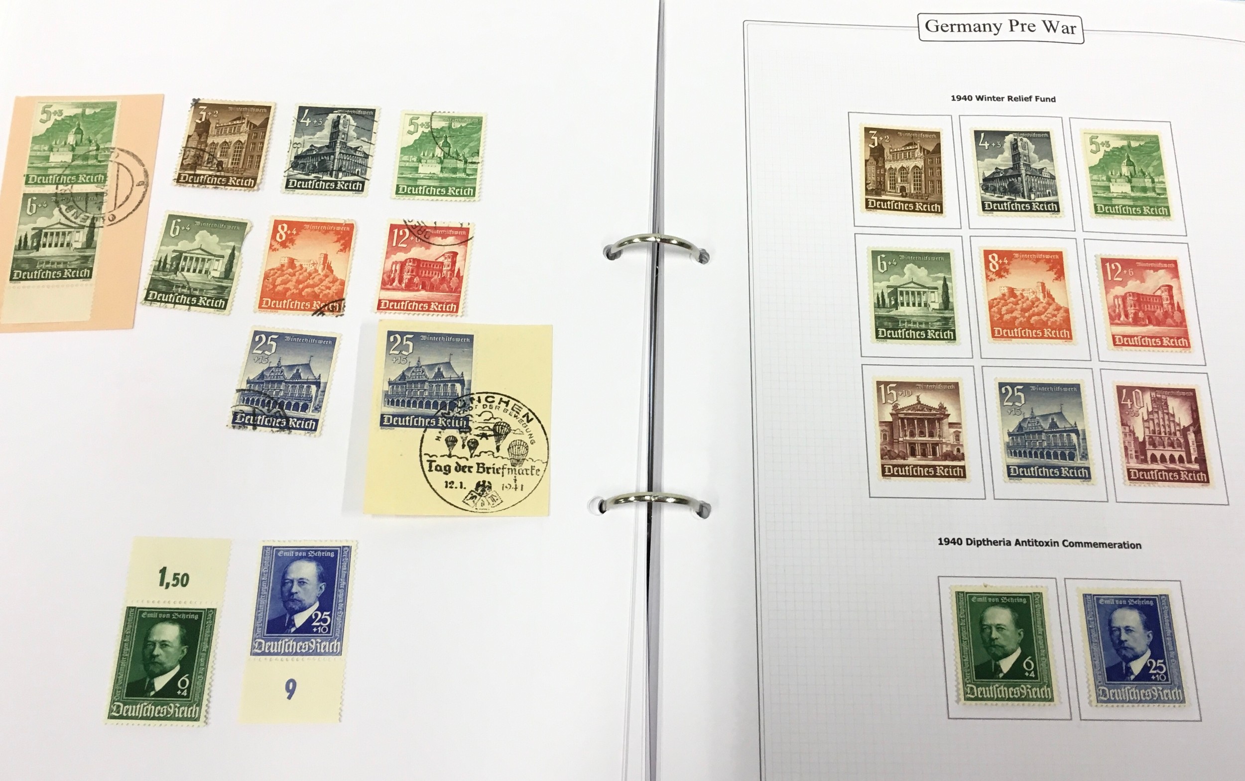 3 folders of German stamps to include - Auktionen & Preisarchiv